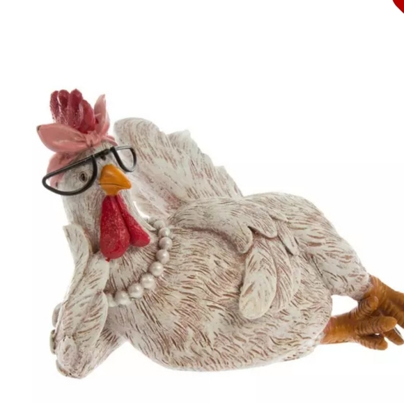 Hobby Lobby | Other | New Hobby Lobby Rooster With Glasses Pearls | Poshmark